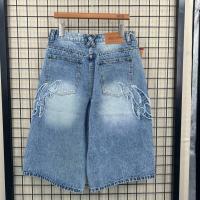 China OEM ODM Streetwear Junior Denim Shorts With Applique Embroidery Patch Morden Urban Style for sale