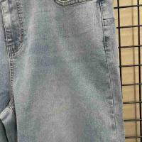 China OEM ODM Women's Wide Leg Denim Jeans High Rise Distressed Trousers With Contemporary Oversized Silhouette for sale