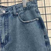 China Mens Vintage Stone Wash Straight Leg Denim Jeans Relaxed Classic Fit With Print / Private Lable Service for sale