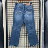 China Men's Dark Indigo Raw Denim Jeans , Slim Straight Fit Classic Denim Jeans Private Label for sale