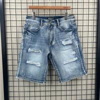 China Ripped Streetwear Denim Jeans Regular Fit / Relaxed Fit Casual Jean Shorts for sale