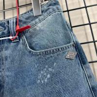 China Sandblasted Men's Light Blue Denim Shorts , Vintage Faded Summer Casual Jean Shorts for sale