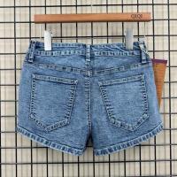 China Women's Light Blue Denim Shorts Low Rise Relaxed Summer Style Denim Short Shorts for sale