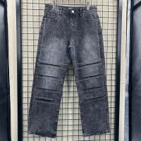 China Men's Bootcut Sand Wash Denim Jeans , Distressed Ripped Denim Jeans for sale