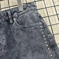 China Men's Bootcut Sand Wash Denim Jeans , Distressed Ripped Denim Jeans for sale
