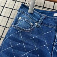 China Enzyme Washed Mid Blue Straight Fit Jeans , High Rise Straight Fit Jeans For Women for sale
