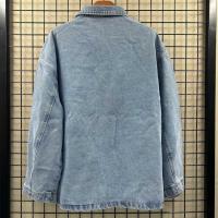 China Regular Fit Junior Denim Jacket  Durable Craftsmanship Cotton Sand Wash Denim Outerwear for sale