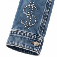 China Lightweight Button Front Denim Shirts Long Sleeve Regular Fit 100% Cotton Denim for sale