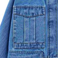 China Women's Oversized Light Wash Denim Jacket – Relaxed Vintage Streetwear Morden, Urban Style for Wholesale and Support OEM / ODM, Private Labeling. for sale