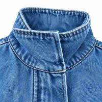 China Women's Oversized Light Wash Denim Jacket – Relaxed Vintage Streetwear Morden, Urban Style for Wholesale and Support OEM / ODM, Private Labeling. for sale