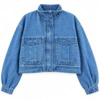 China Women's Oversized Light Wash Denim Jacket – Relaxed Vintage Streetwear Morden, Urban Style for Wholesale and Support OEM / ODM, Private Labeling. for sale