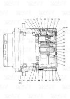 China E120B Catalog 099-4141 Heavy Duty Steel Excavator Final Drive Motor for sale