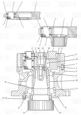 China Catalog Bolt-on Design Excavator Swing Drive Parts for CATERPILLAR Excavator Brands And Models 114-8226 E312-A for sale
