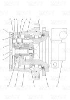 China Catalog 128-1827 Steel CATERPILLER Excavator Final Drive Motor E312A for sale