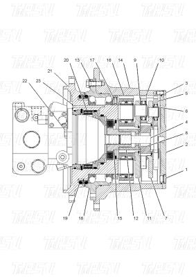 China 145-7767 Trusted Final Drive Reducer Catalog With Black Bolt On Installation E312A for sale