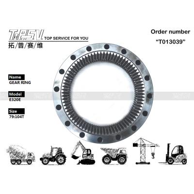 China E320E Excavator Travel Steel Gear Ring 267-6783 Gear Meshing Installation for sale