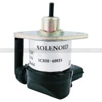 China DC 24V Fuel Stop Solenoid 1C010-60015 KX080 Excavator Electrical Parts for sale