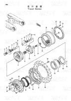 China Steel Planetary Reducer EX120-2 Excavator Travel Motor Catalog 9091652 9116399 9116400 9116401 for sale