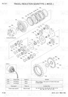 China XKAH-01459 XKAH-01661 R110-7 Excavator Travel Drive Catalog With Hydraulic Travel Motor for sale