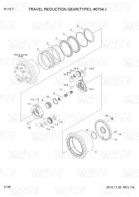 China Customizable XKAY-01867 R110-7 Excavator Travel Drive With Planetary Reducer And Bolt On System for sale