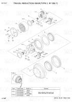 China Bolt On 31N6-40041BG 31N6-40042BG R110M-7 Excavator Travel Drive Catalog With Planetary Reducer for sale