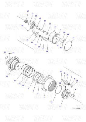 China Planetary Excavator Travel Drive Steel Swing Travel Drive for sale