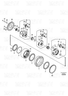 China Steel Planetary Reducer VOE14599921 Excavator Travel Drive Catalog for Compatible Brands for sale