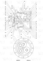 China Varies Depending On Model PY53D00004F1 SK55 Excavator Travel Drive Catalog for sale