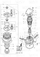 China 130426-00031 DX60R Excavator Swing Drive Catalog Black Factory Color Hydraulic Swing Motor Motor Drive for sale