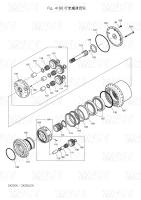 China Heavy Duty Steel K9007404 170402-00028 DX225 Excavator Travel Drive Catalog Excavator Travel Motor for sale