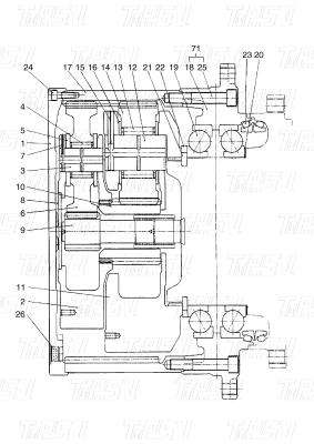 China Planetary 401-00005A DX420 Excavator Travel Drive Catalog with Hydraulic Swing Motor for sale