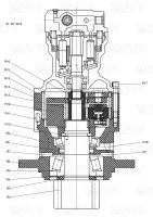 China K1045875 DH80 Excavator Swing Drives Catalog Customizable Colors for sale