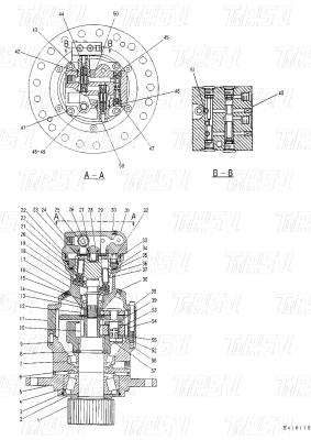 China Premium Excavator Swing Drive Motor With Upgraded Planetary Reducer for sale