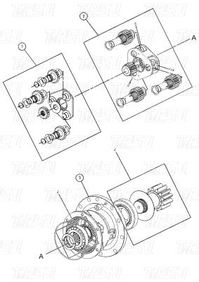 China 486-1577 Steel Bolt on Excavator Swing Drive for Machinery Repair Shops for sale