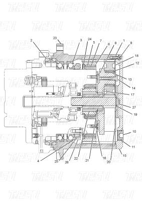 China Planetary Reducer 176-9100 E311C Excavator Travel Drive Catalog Varies Depending On Model for sale
