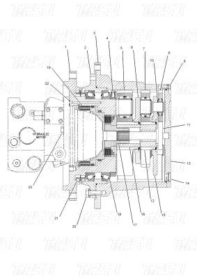 China Heavy Duty Steel 162-1379 E312B Excavator Travel Drive Catalog | Bolt On Installation for sale