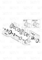 China 096-4315 096-6334 099-3665 E200B Excavator Travel Drive Catalog Motor Parts for Various Models for sale