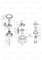 China 099-3553 E200B Excavator Swing Drive Catalog Parts For Swing Motor Hydraulic Travel System for sale