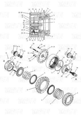 China Economical Steel 114-1484 E320B Excavator Travel Drive Catalog Motor Drive For Energy/Mining for sale
