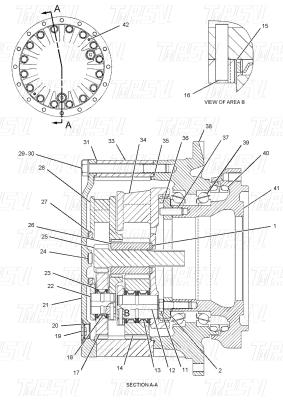 China Black Hydraulic 191-3234 E320B Excavator Travel Drive Catalog Motor For Heavy Equipment Repairs for sale