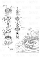 China Varied Weight Steel 378-9543 378-9544 E374F Excavator Swing Drive Catalog With Custom Colors for sale