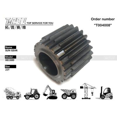 China Heavy Duty Steel XE150D Excavator Swing 2 Stage Sun Gears For Excavator Transmissions for sale