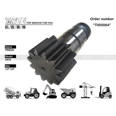 China High Precision Other ZX55 Excavator Swing Pinion Reducer Parts with Heat Treatment and Steel Material for sale