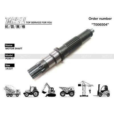 China TZ500D2002-00 Gear Meshing Installation PC60-7 Excavator Travel Motor Shaft Pump Parts with High Precision and Compatibility for sale