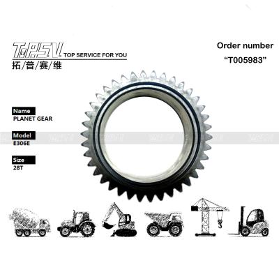 China View Image Tooth Number E306E Excavator Travel 2 Stage Planet Gear Box for Road Engineering Construction Foundation Construction for sale