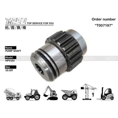 China 3055594 Steel Excavator HPV102 Hydraulic Pump Shaft Parts for sale