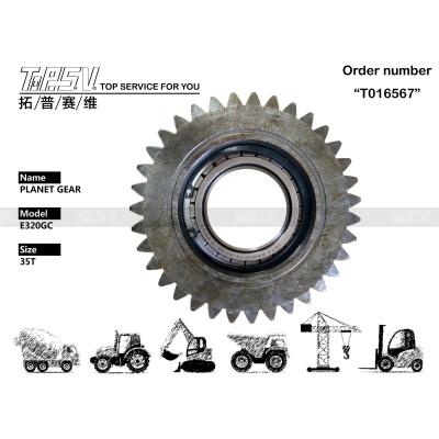 China 569-4287+569-4293 View Image Tooth Number Included E320GC Excavator Travel 2 Stage Planet Gear Reducer Gear Parts With Planetary Reducer for sale