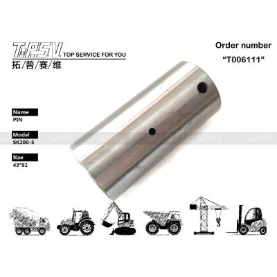 China YN53D00008S012 2410T342 SK200-5 Excavator Travel 2 Stage Gear Pin Black Color for sale