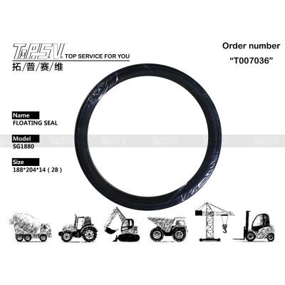 China SG1880 ZX60 Excavator Travel Floating Seal Machinery Excavator Hydraulic Seal Kit for sale