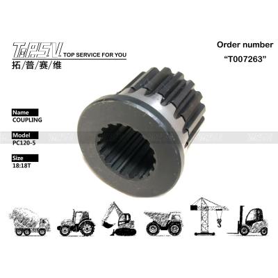 China 203-01-41130 PC120-5 Excavator Hydraulic Pump Shaft Parts For Gear Oil And Transport Packaging for sale